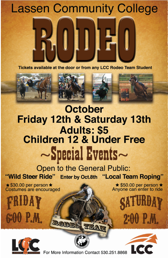 Bulletin Board: Lassen Community College Rodeo | SusanvilleStuff.com