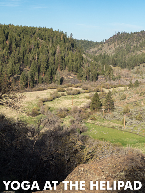 Yoga at the Helipad! Relaxation with a View of Susanville Ranch Park ...