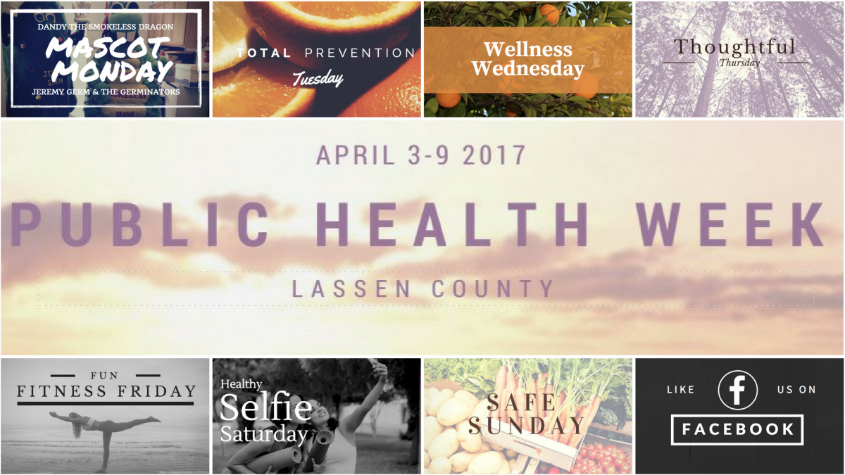 Lassen Public Health Celebrating Public Health Week with Daily Events ...
