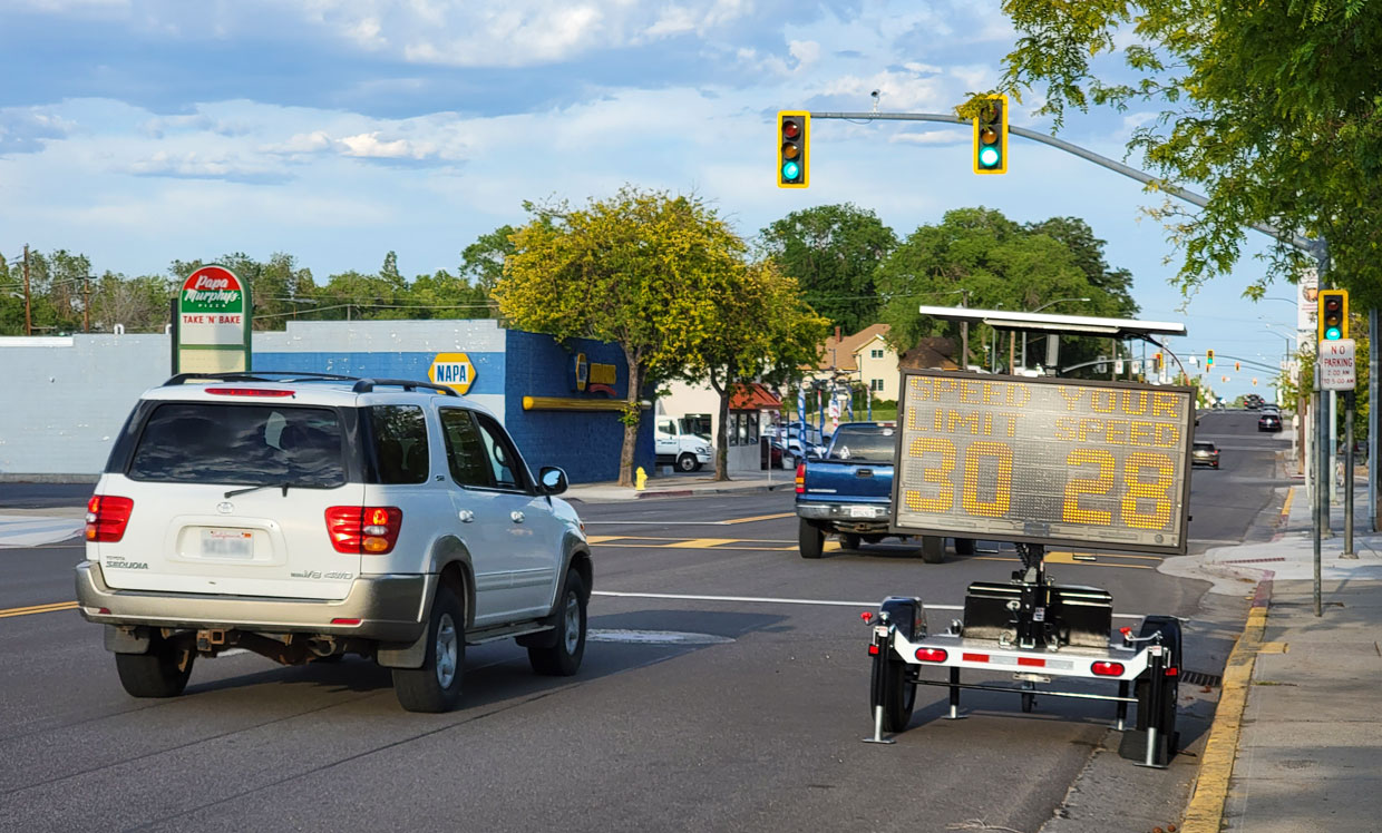 Police Department Adds Message Sign to Traffic Safety Arsenal ...