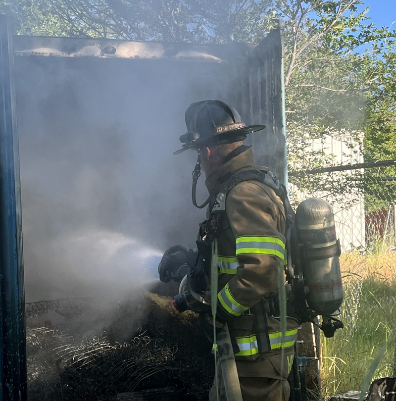 Fire Crews Knock Down Hall Street Fire in 40-Foot Shipping Container ...