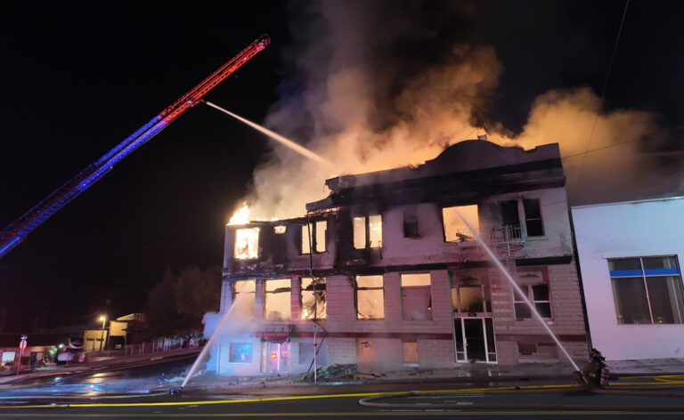Historic Susanville Hotel Burns in Early Morning Fire | SusanvilleStuff.com