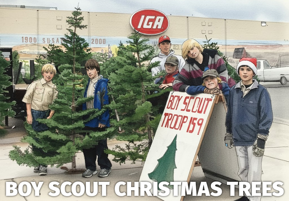 Boy Scout Christmas Trees Go on Sale Today at IGA | SusanvilleStuff.com